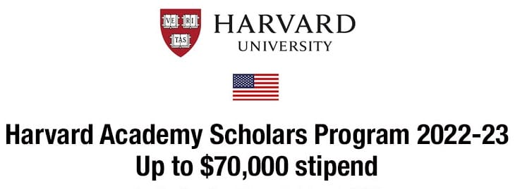 Harvard Academy USA Scholars Program - 2023